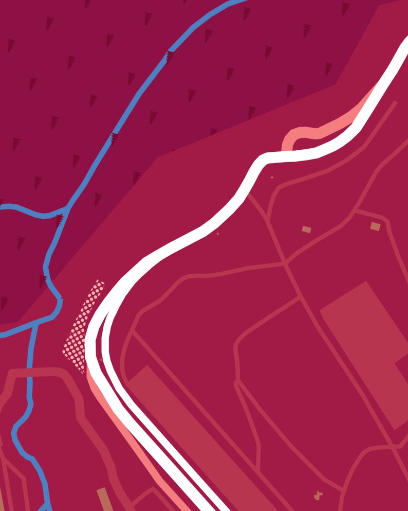 Road Atlanta | Track Map for Poster Wall Art | IMSA Poster | Digital ...