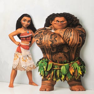 Moana Cut Outs / Custom Characters / Party Props/ Cutouts/standees ...