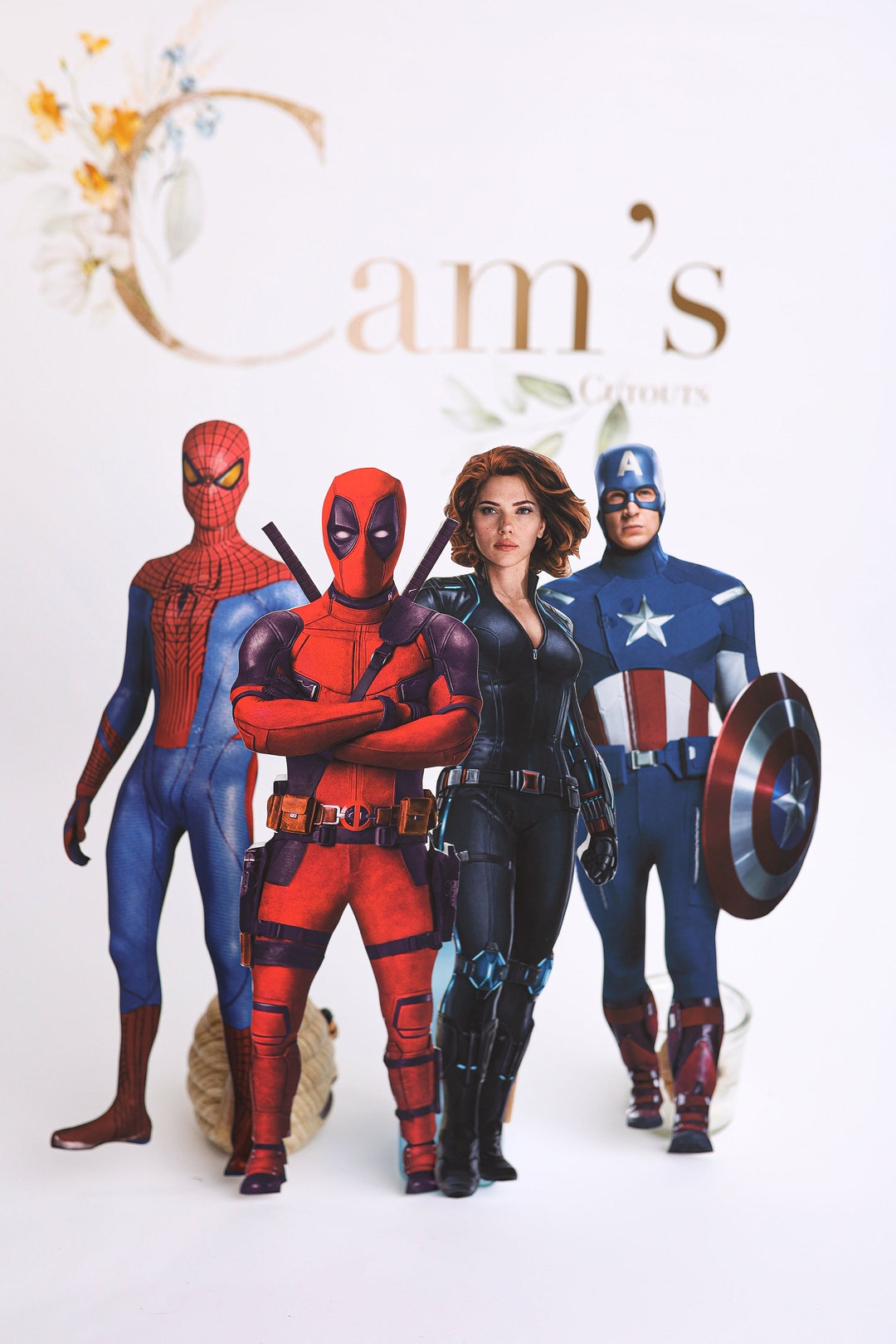 Marvel Custom Characters / Marvel Party Props/spiderman Cutouts/marvel ...