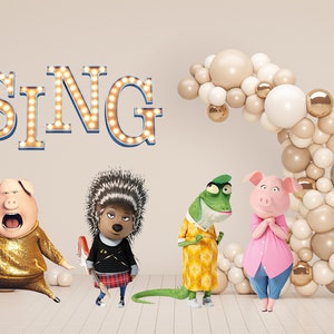 Sing Cutouts/ Custom Characters / Party Props/ Cutouts/frozen/custom ...