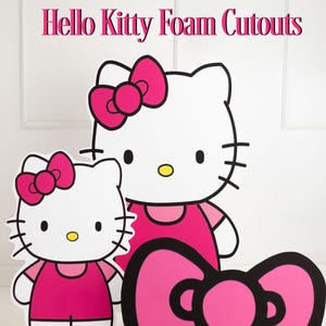Hello Kitty Cutouts | Foam Cutouts | Foam Standees | Girl Pink Birthday ...