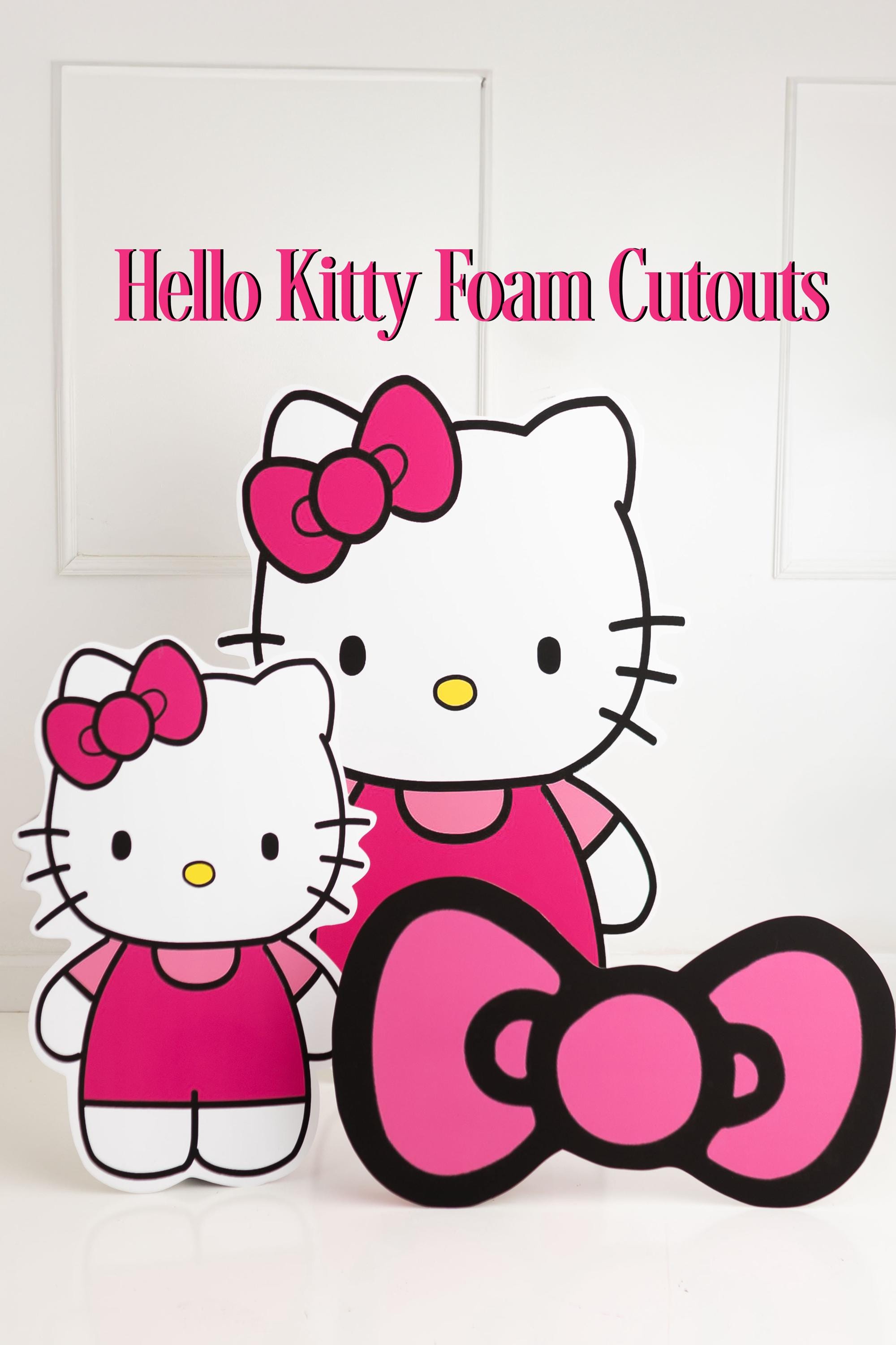 Hello Kitty Cutouts | Foam Cutouts | Foam Standees | Girl Pink Birthday ...