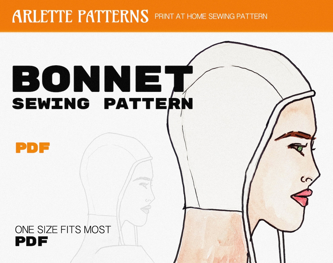 Bonnet Sewing Pattern PDF Download - Etsy