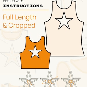 Star Cut Out Tank Top - Sewing Pattern PDF Download - Etsy