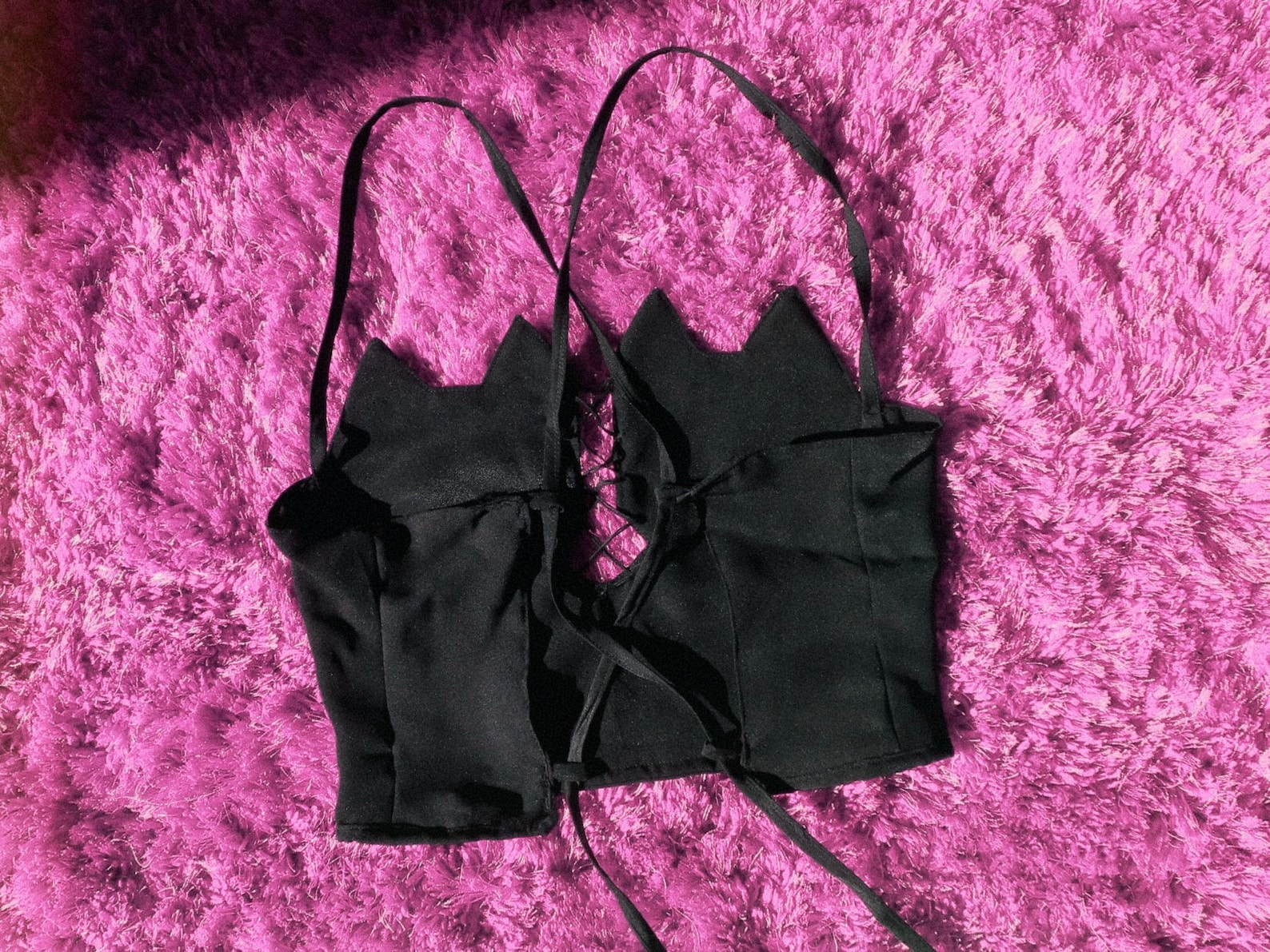 Cat Crop Top With Lace up Back Sewing Pattern PDF Download - Etsy