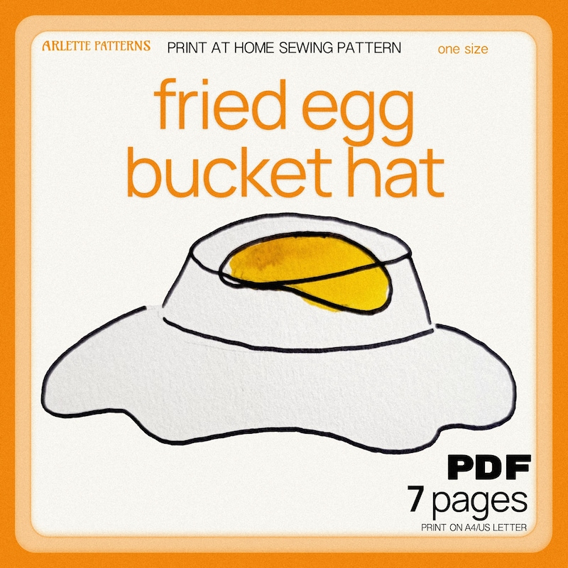 Fried Egg Hat - Etsy