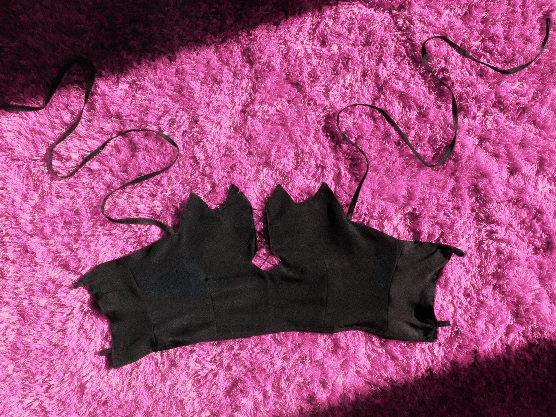 Cat Crop Top With Lace up Back Sewing Pattern PDF Download - Etsy