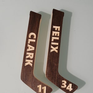 Hockey Mini Sticks, Personalized, Team Gift, Tournament, Name, Number ...