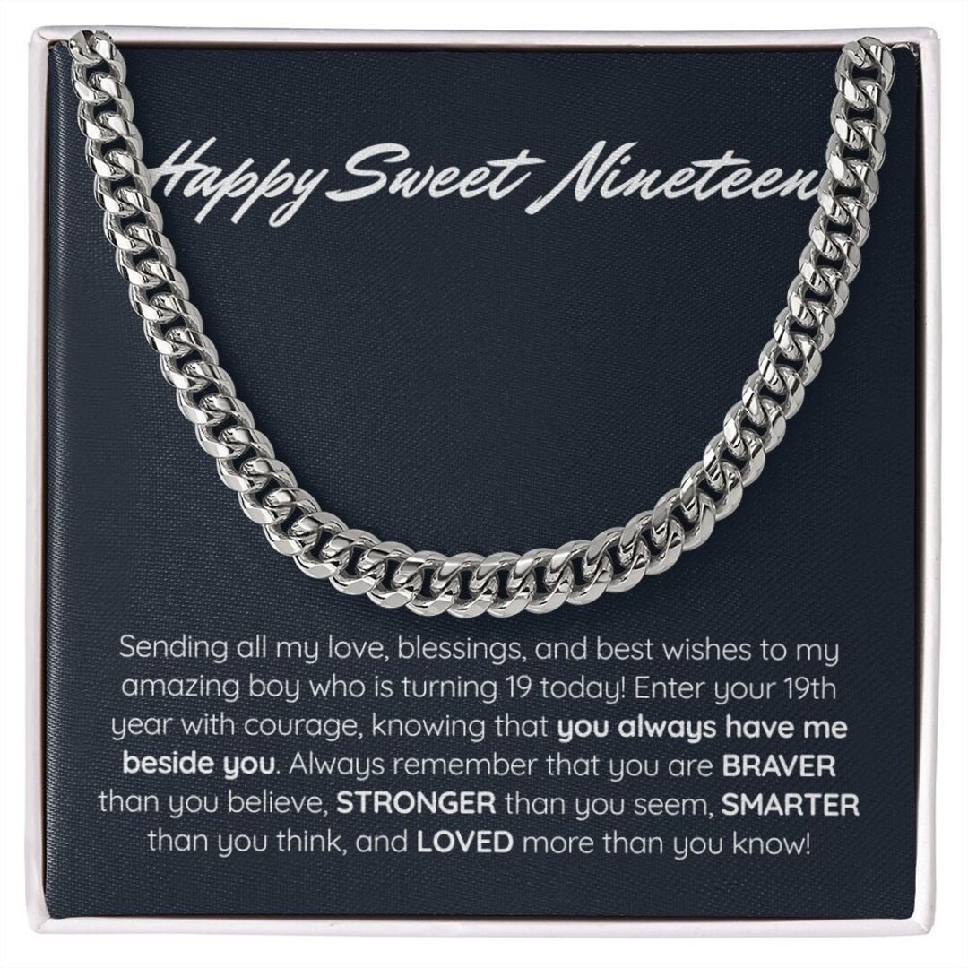 19th Birthday Gift for Boy 19 Year Old Birthday Gift for Him - Etsy