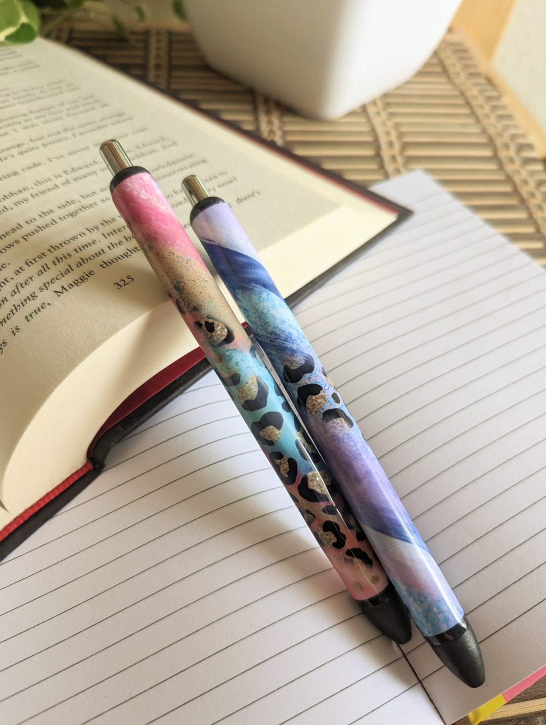 Animal Print Epoxy Pens Customizable Gel Pens 14 Wrap Options ...
