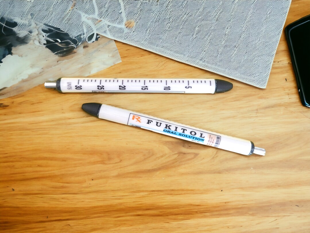 Syringe Pen Funny RX Epoxy Gel Pens Personalized Coffee and Wine ...