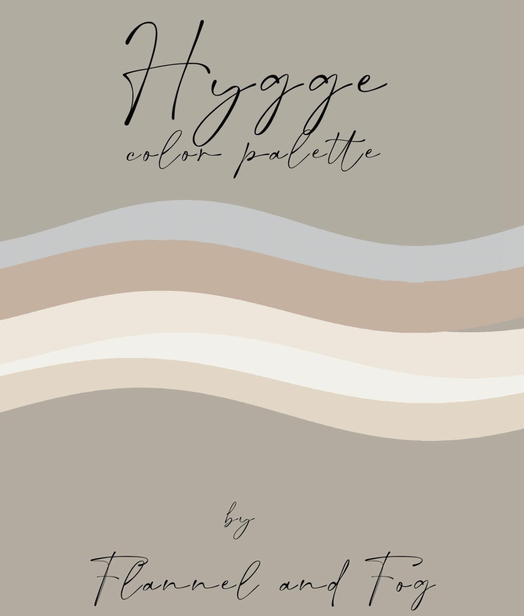 Hygge Color Palette, Cozy Neutral Color Palette, Wedding Color Palette ...