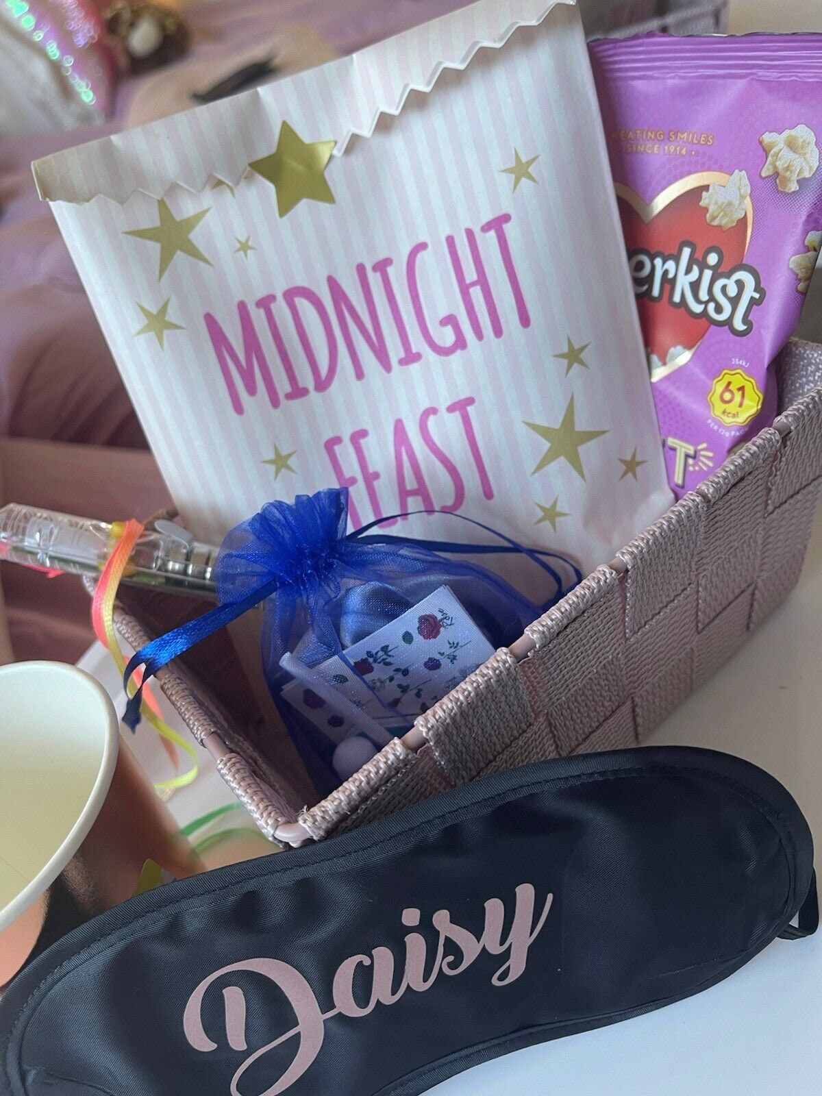 Bag Filler Girls Sleep Over Party Name Mask Personalised Sleep | Etsy UK