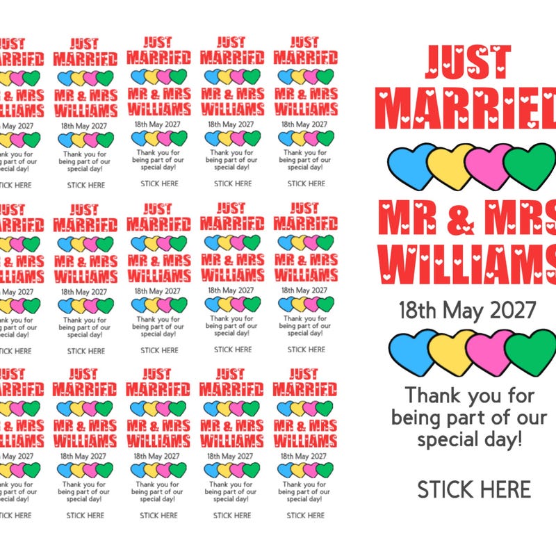Personalised Sweet Wrappers - Etsy UK