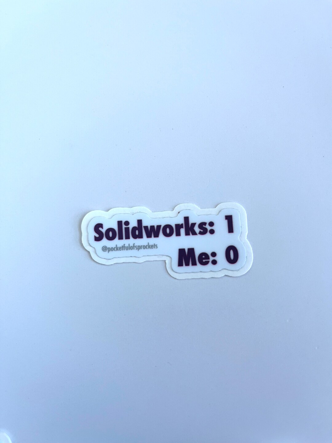 Defeated by Solidworks - Vinyl Sticker - Etsy
