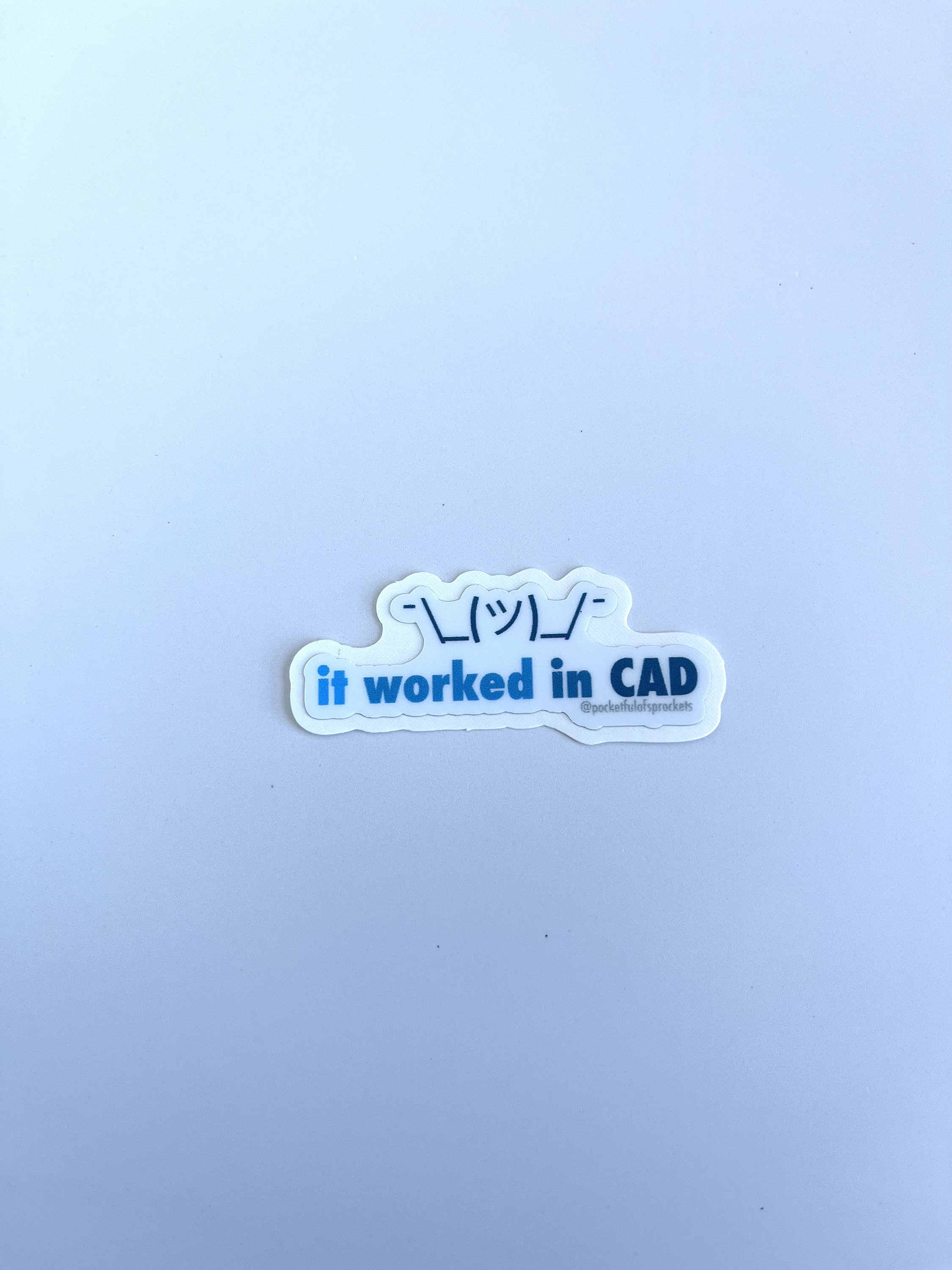 It Worked in CAD - Vinyl Sticker - Etsy