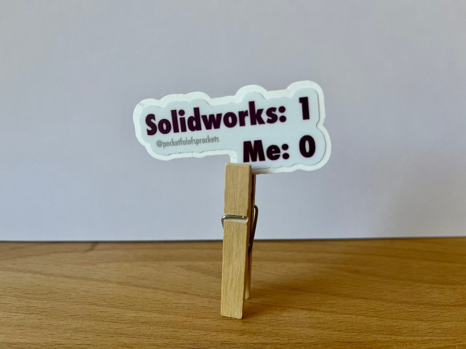 Defeated by Solidworks Vinyl Sticker - Etsy