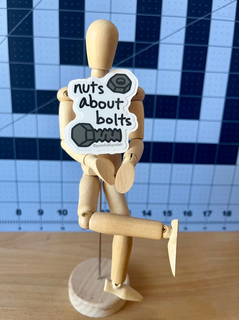 Nuts About Bolts - Vinyl Sticker - Etsy