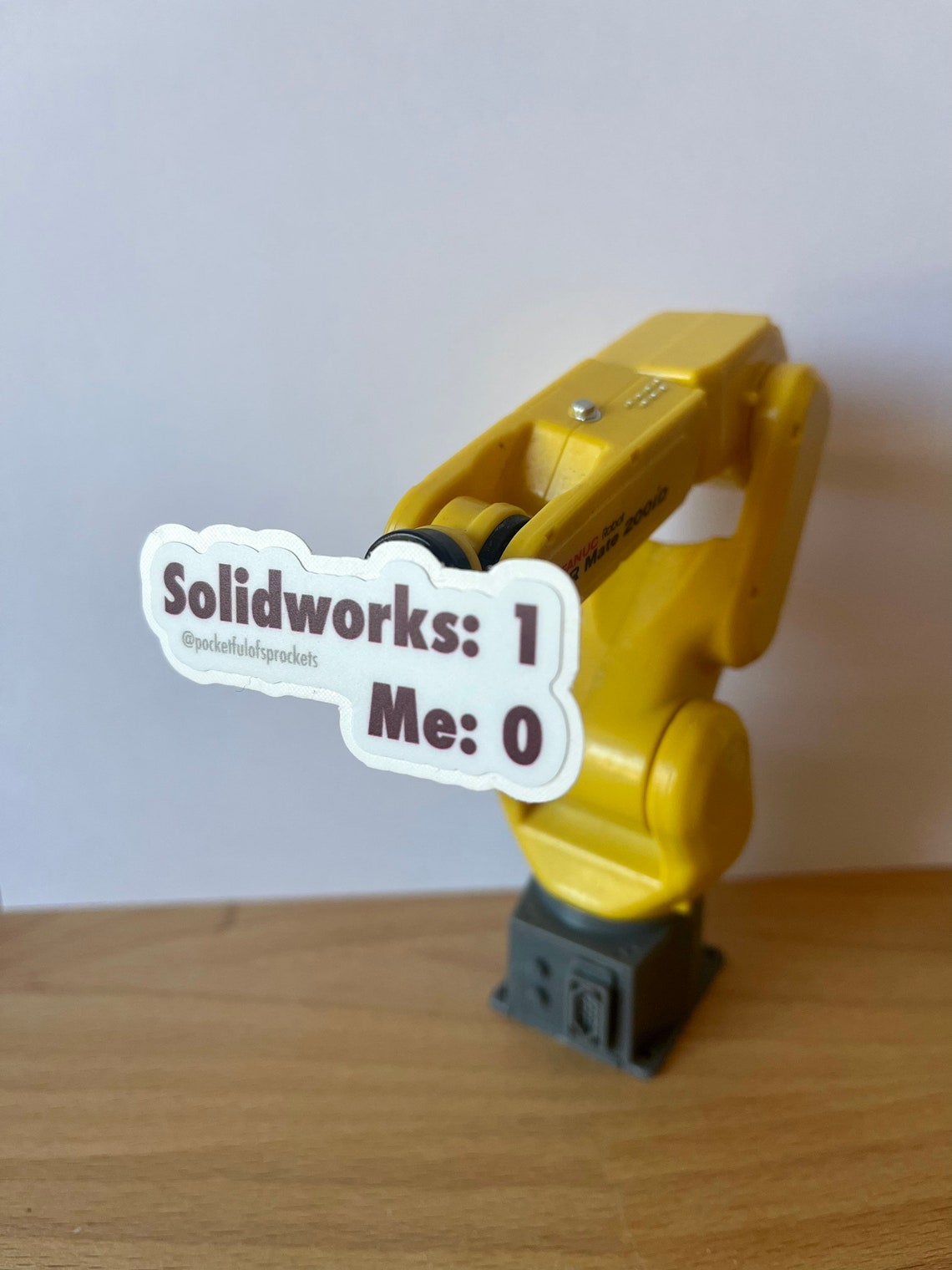 Defeated by Solidworks Vinyl Sticker - Etsy