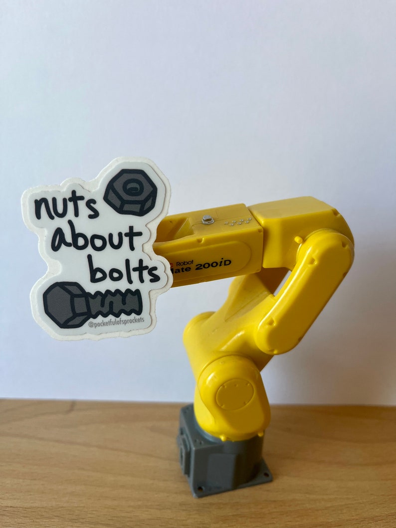 Nuts About Bolts - Vinyl Sticker - Etsy