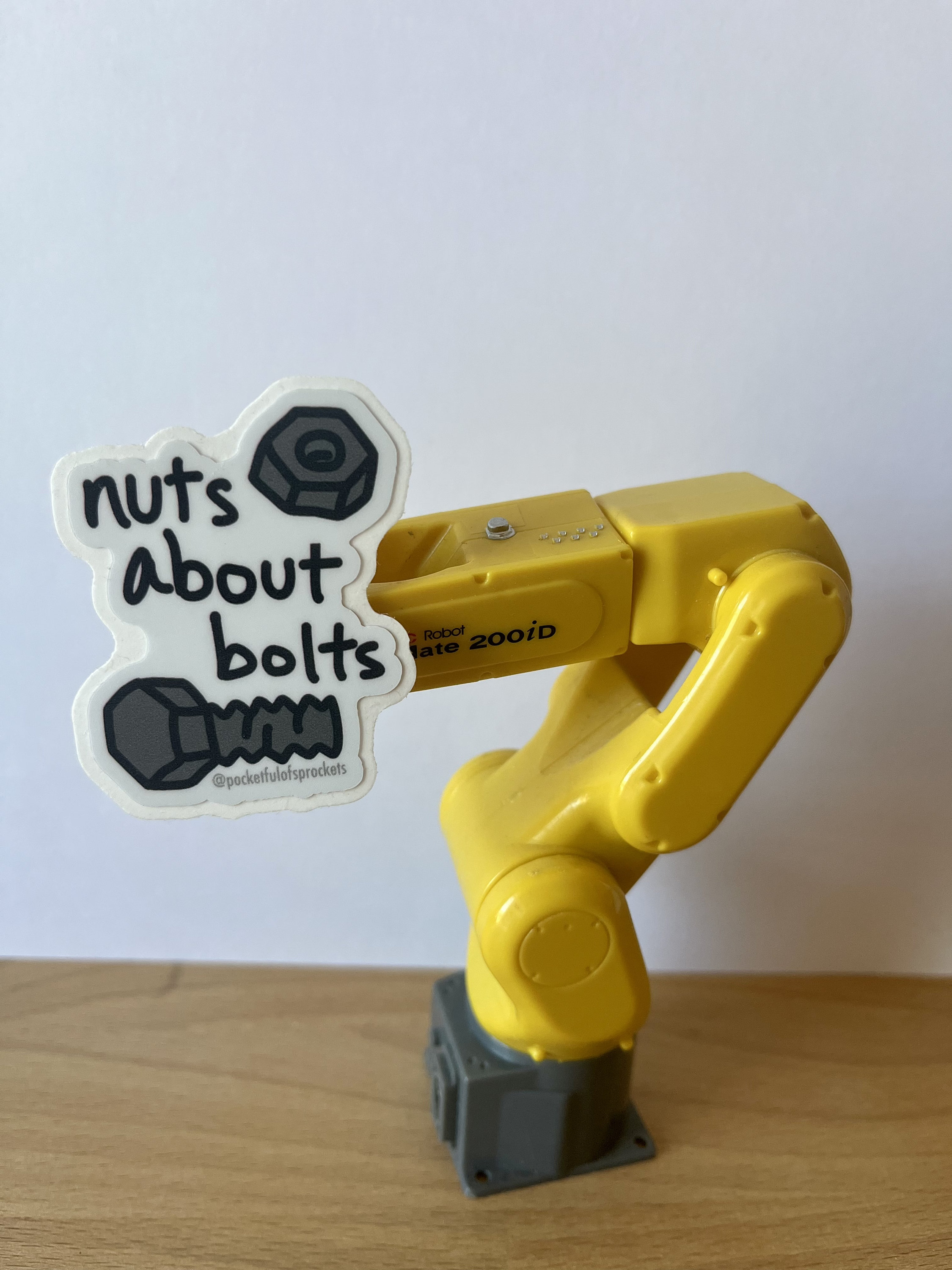 Nuts About Bolts - Vinyl Sticker - Etsy