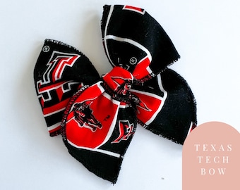 Texas Tech Hair Bow - Etsy