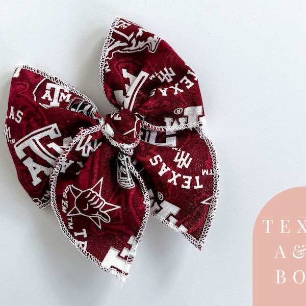 Maroon Hair Bow - Etsy