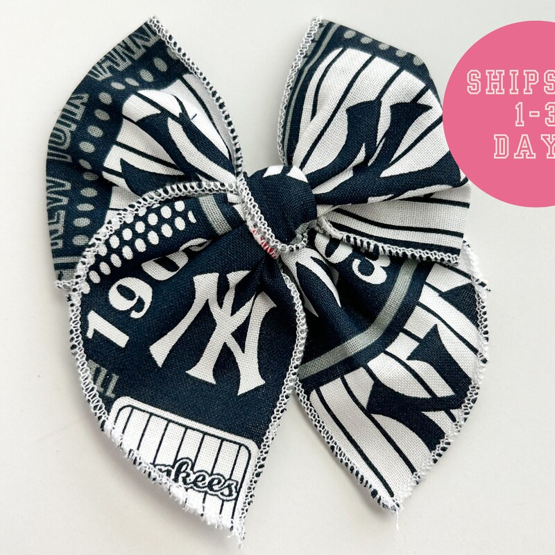 Baseball Hair Bow - Etsy