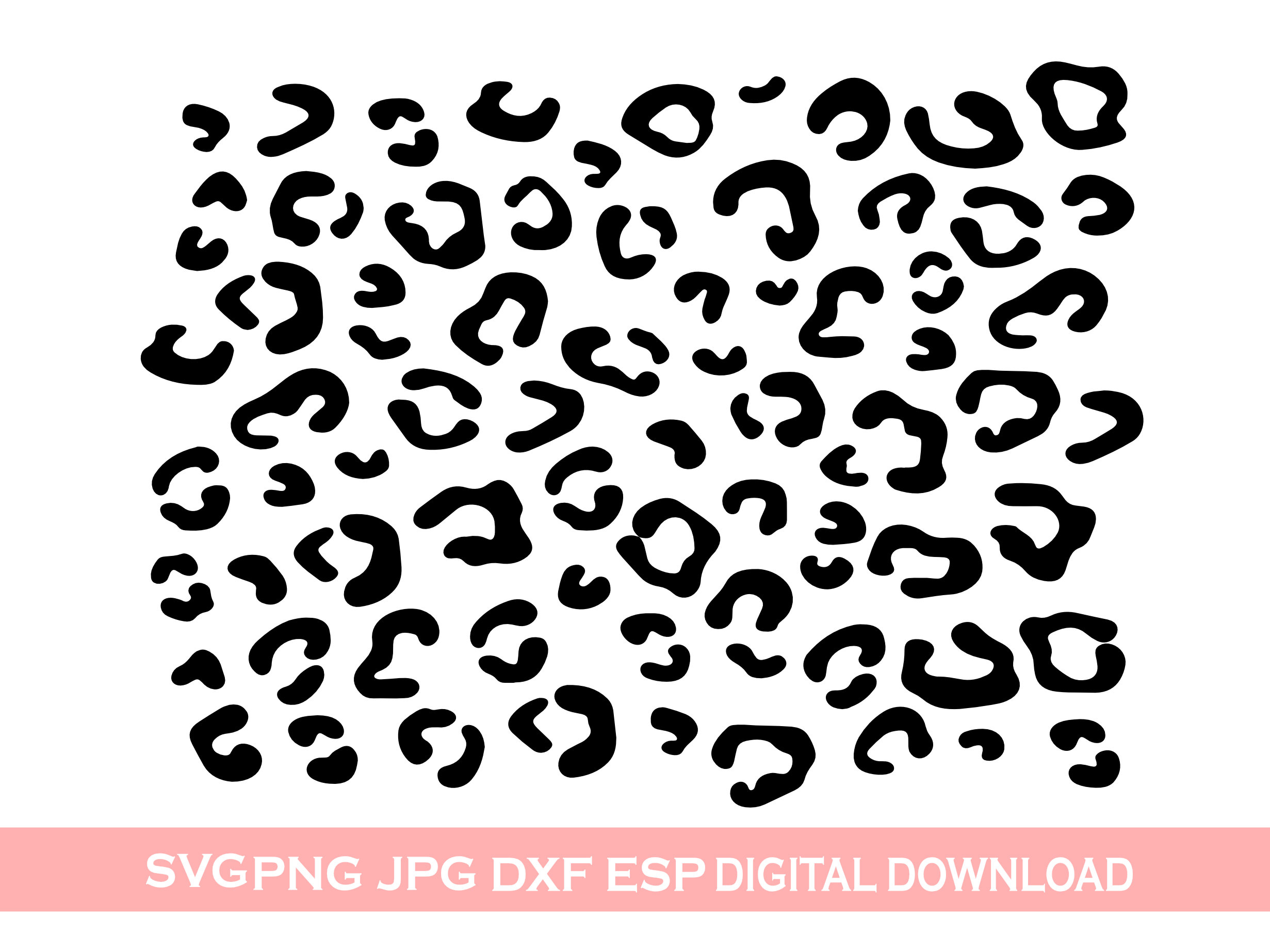 Leopard Cheetah Print Svg Dxf Png Jpg, Animal Prints, Animal Spots ...