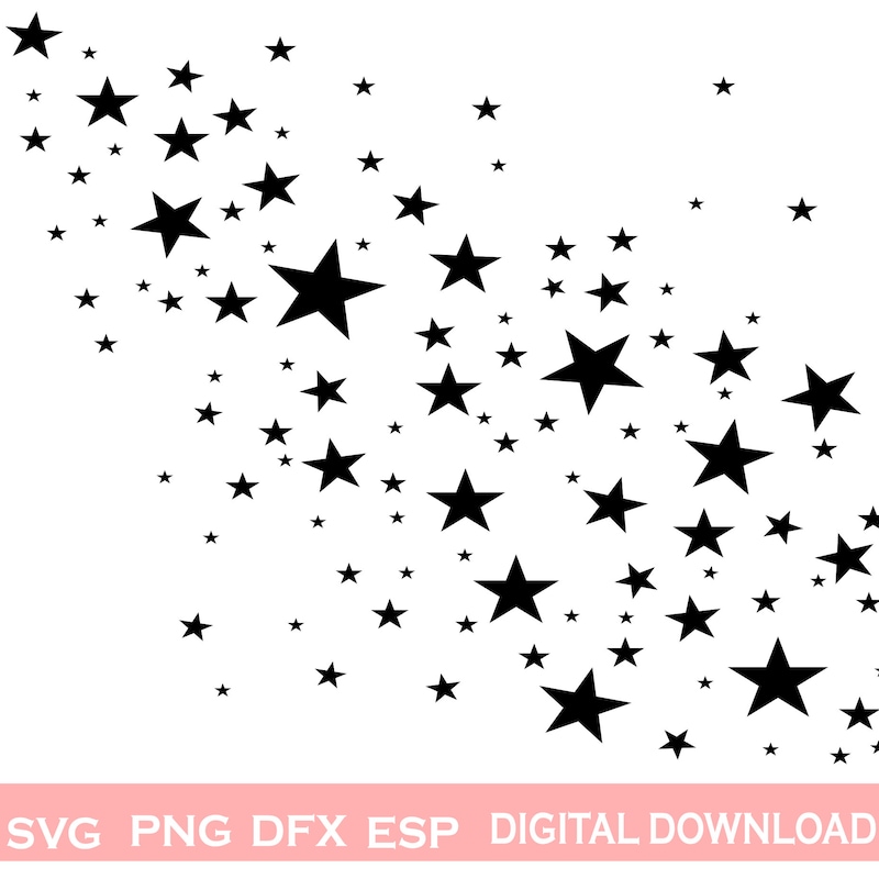 Mini Star Stickers Svg - Etsy