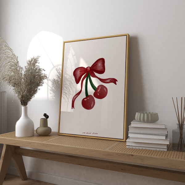 Cherry Art Print - Etsy