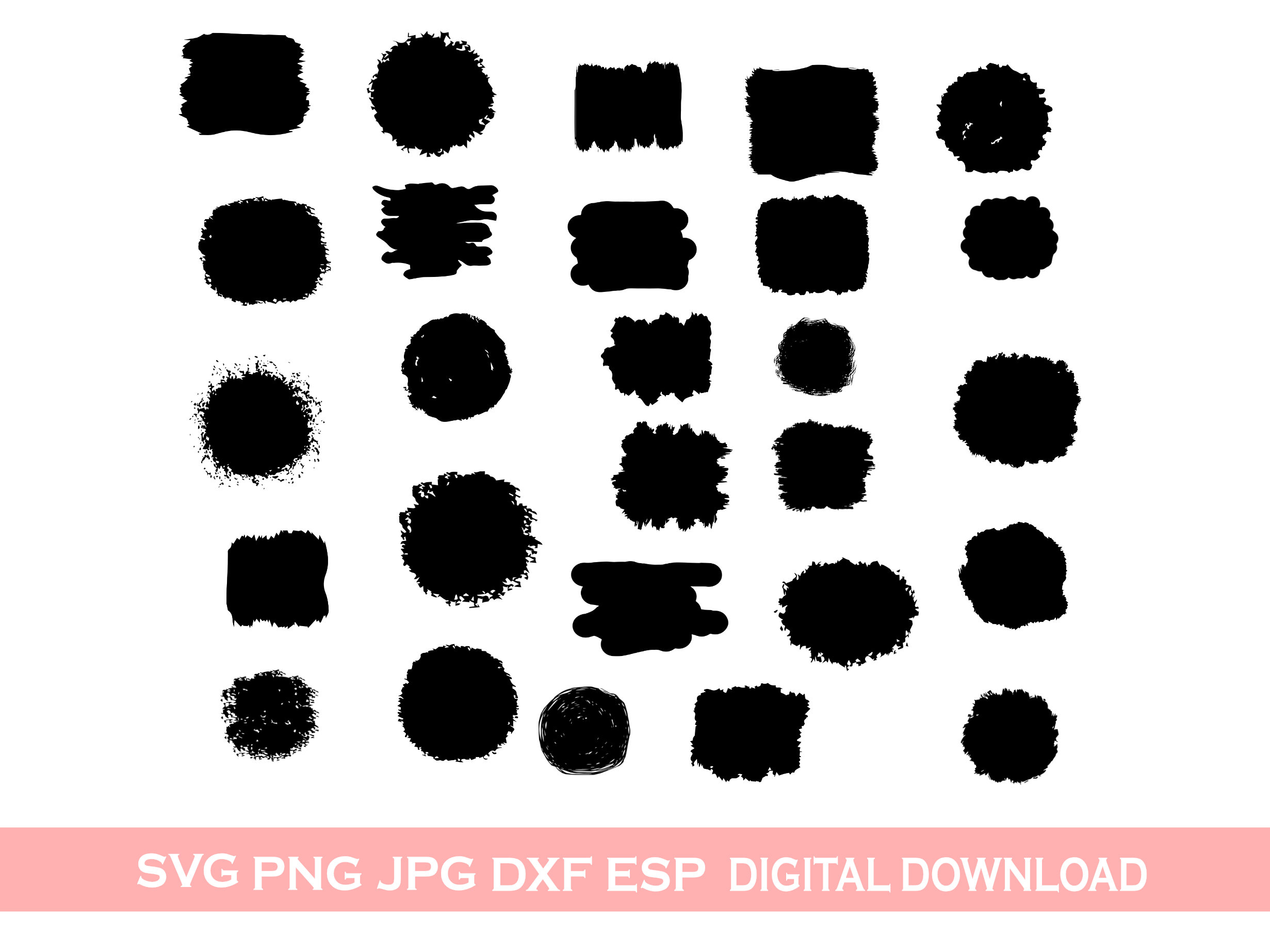 Bleach Effect Background Mega Bundle SVG, Sublimation, 27 Designs, Spot ...