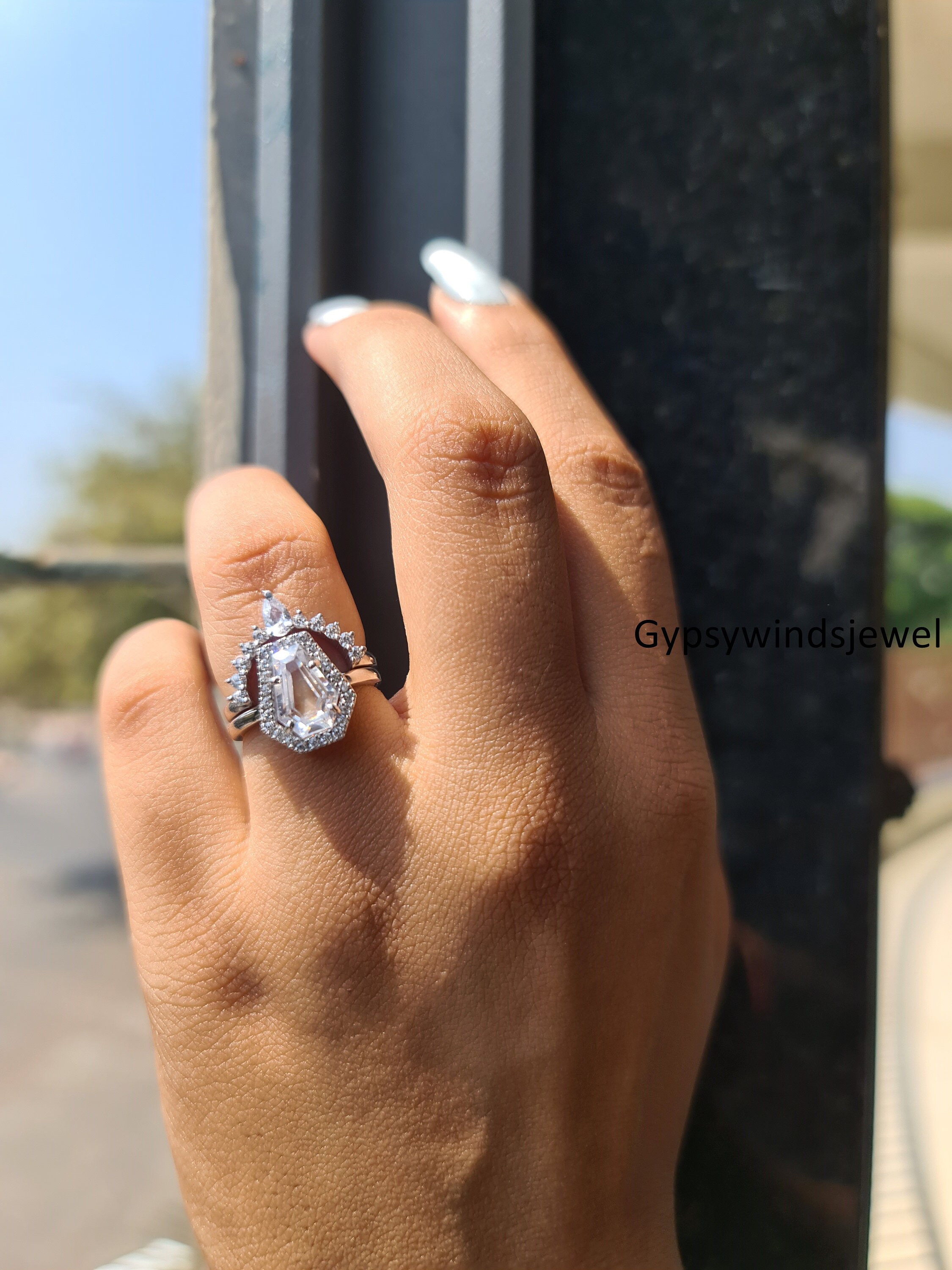 Gold Coffin Ring Set - Etsy