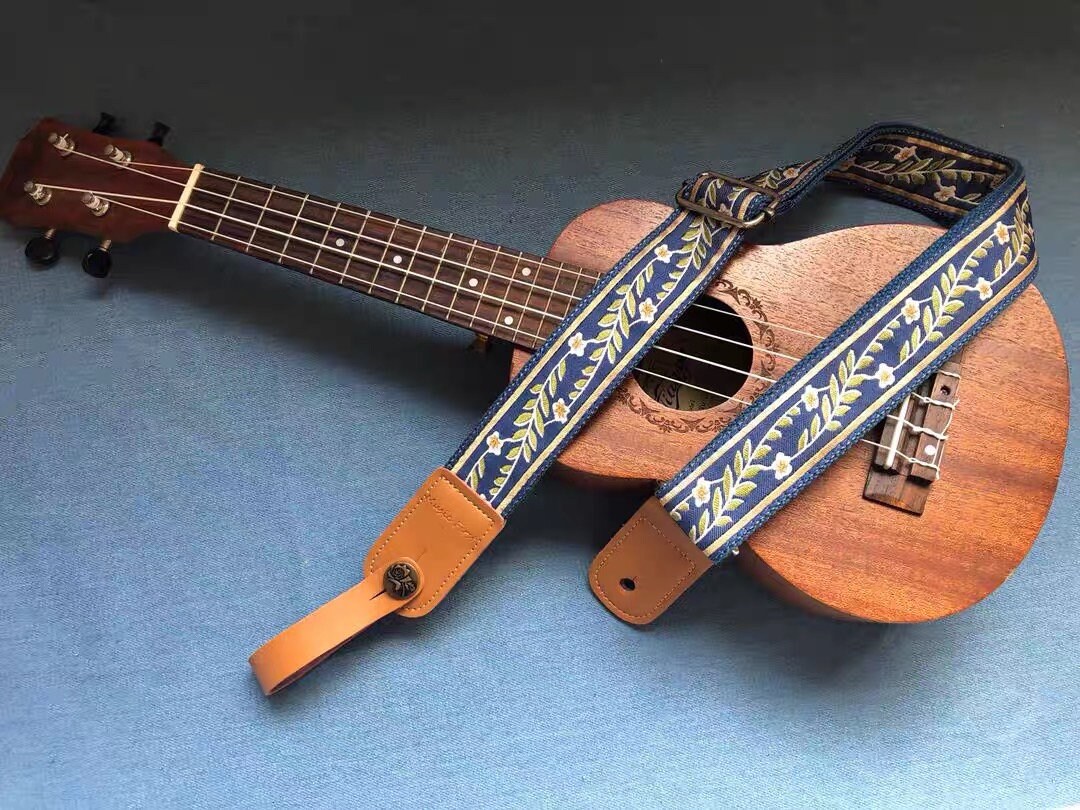 Blue Ukulele Strap for Men Best Leather Strap for Women Shoulder Strap ...