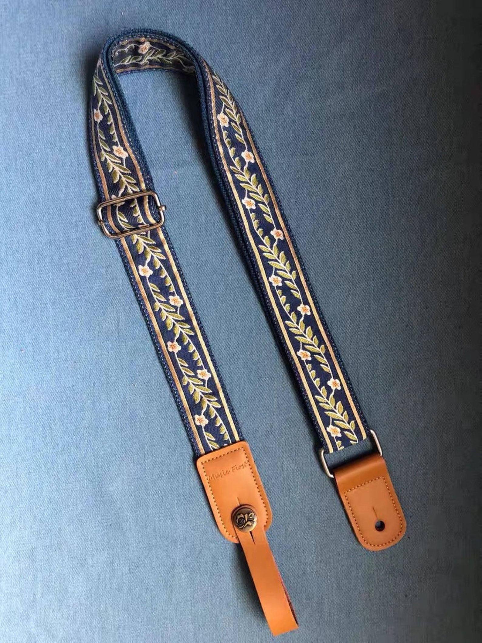 Blue Ukulele Strap for Men Best Leather Strap for Women - Etsy
