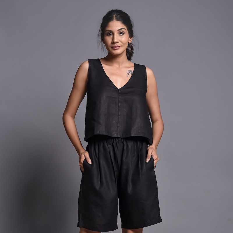 Women Linen Set - Etsy