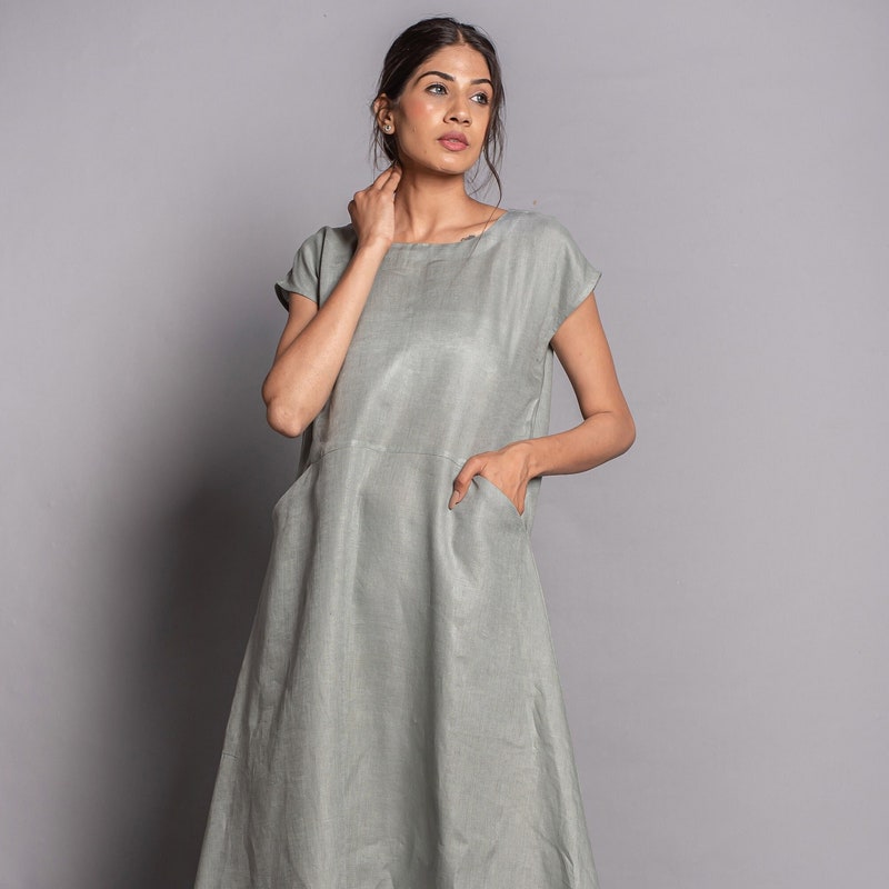 Linen Tunic Dress - Etsy