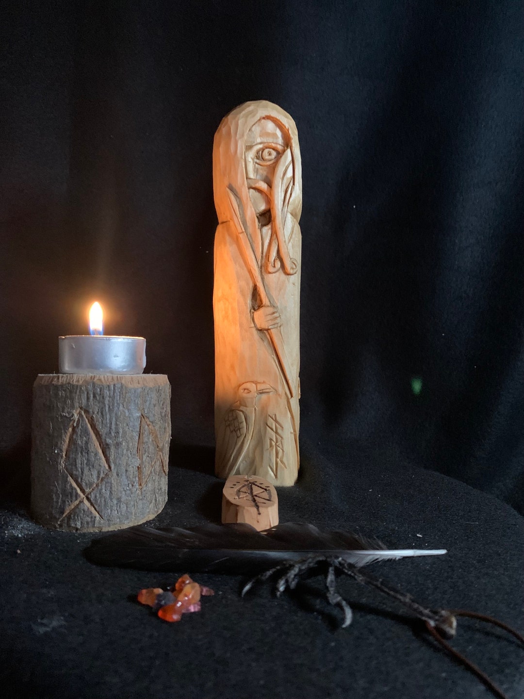 Odin Wanderer God Norse Altar Statues Odinism - Etsy