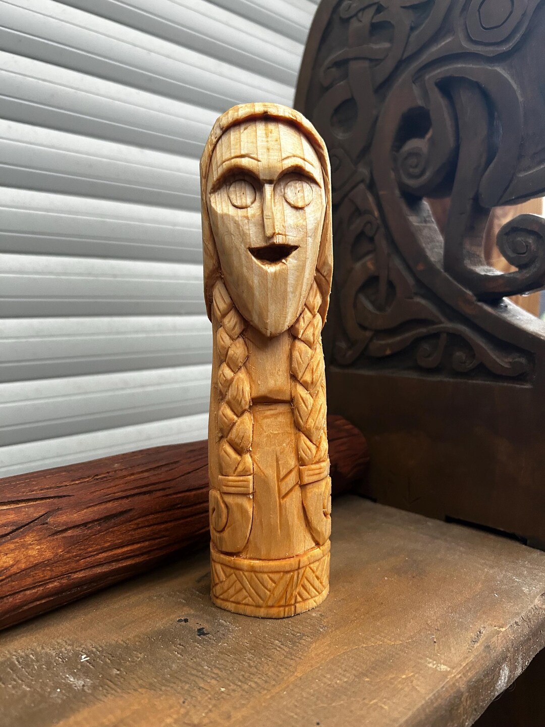 Freyja Handmade Wooden Freyja Statue - Norse Goddess Altar Decor - Etsy