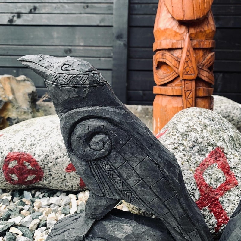 Raven Totem - Etsy