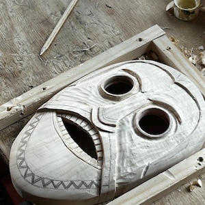 Odin Alfadir Wotan Oseberg Mask Wood Art , Rituals , Celtic , Viking - Etsy