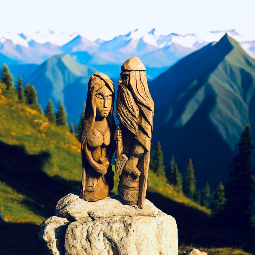 Thor and Sif Mythological Norse Couple God of Thunder and Fertility ...