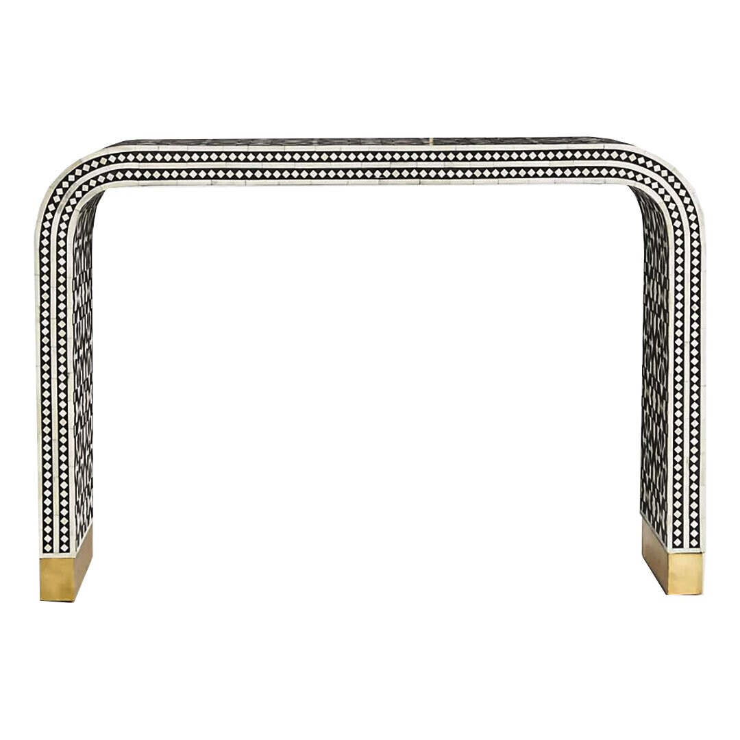 Bone Inlay Water Fall Moroccan Pattern Console Table / Entryway Table ...