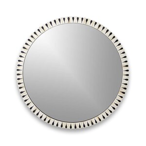 Handmade Bone Inlay Round Mirror Frame With Complementary Mirror for ...