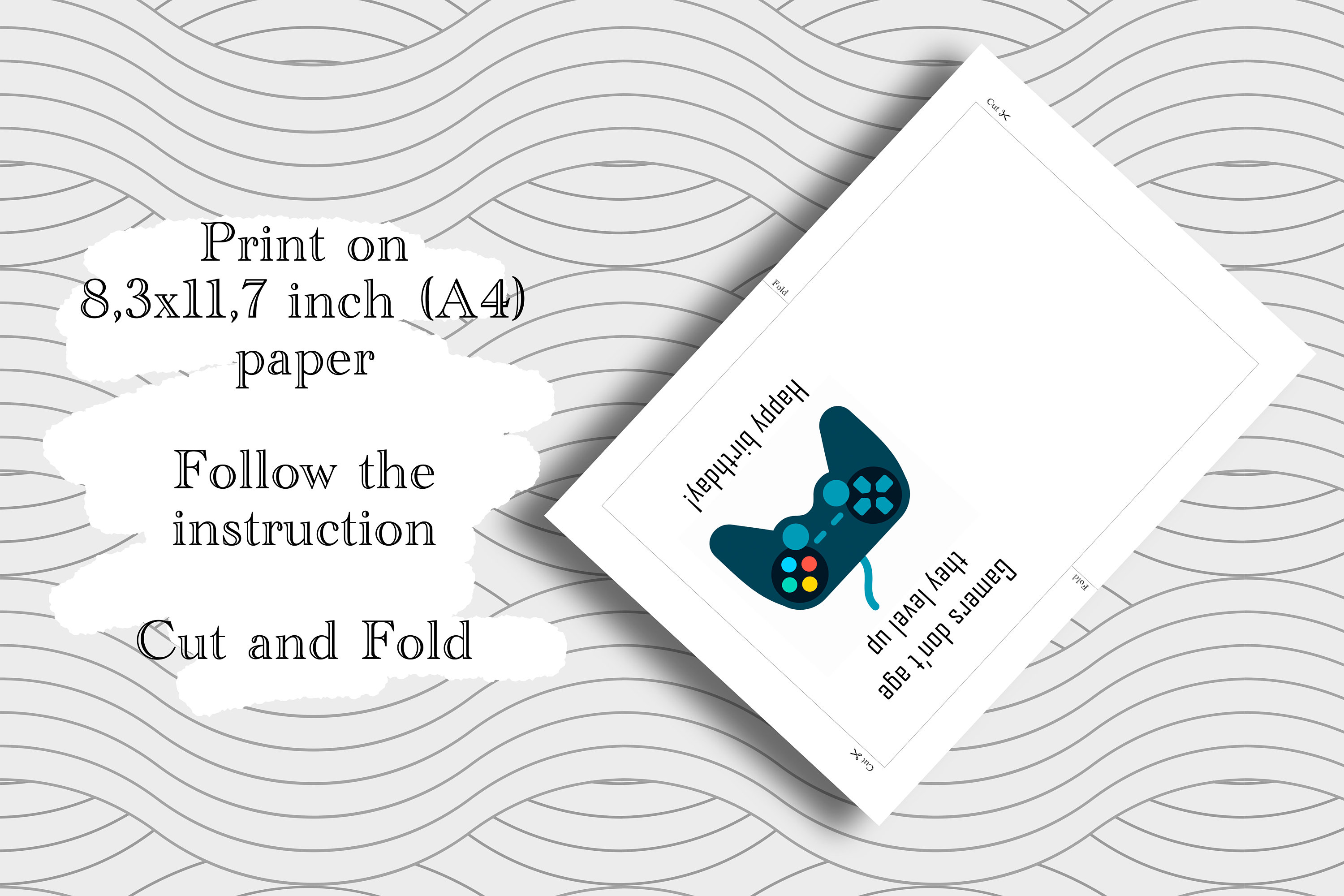 Gamer Printable Birthday Card Digital Greeting Card MP201 - Etsy