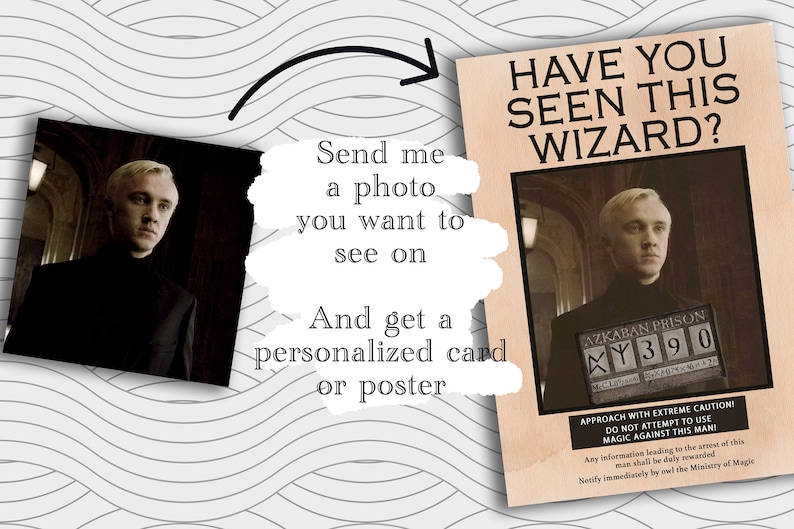 Have You Seen This Wizard Card Digital Poster Printable Gift for Friend ...