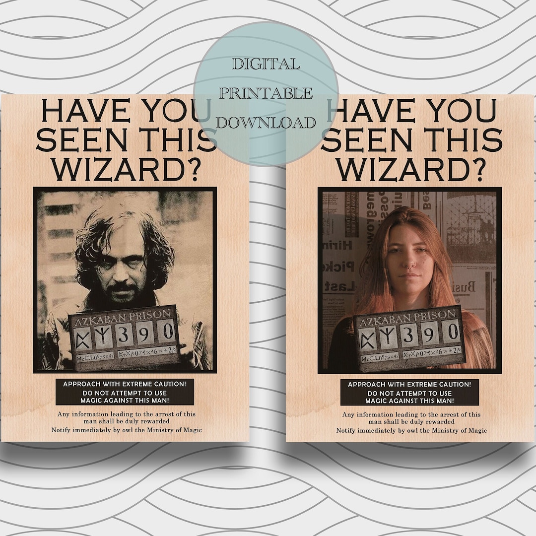 Have You Seen This Wizard Card Digital Poster Printable Gift for Friend ...