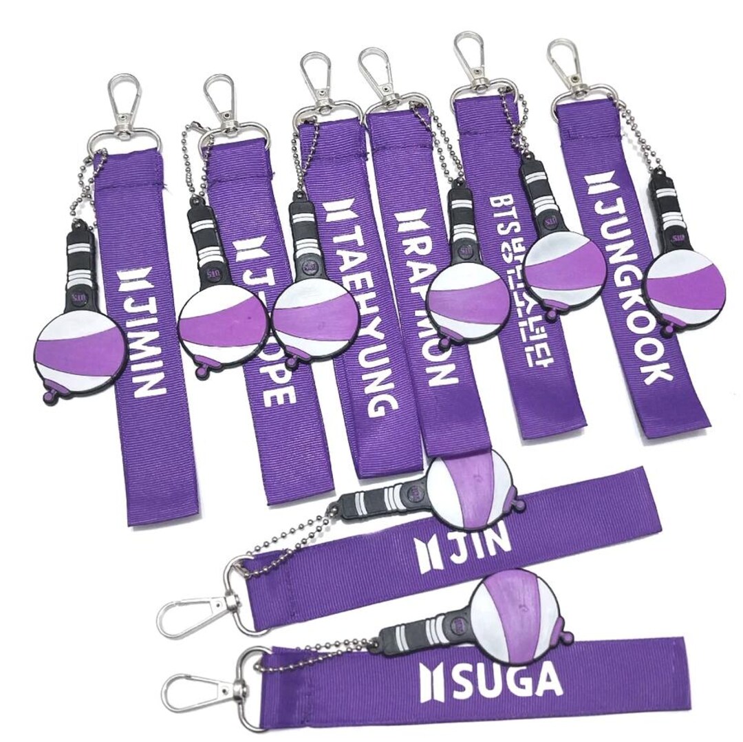 Strap B.T.S Member Name Keychains Lanyard Bangtan Boys - Etsy