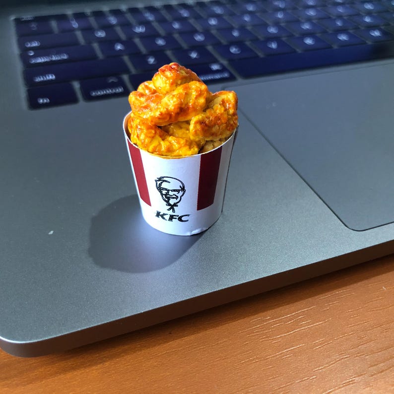 Miniature Dollhouse KFC Bucket Magnet - Etsy