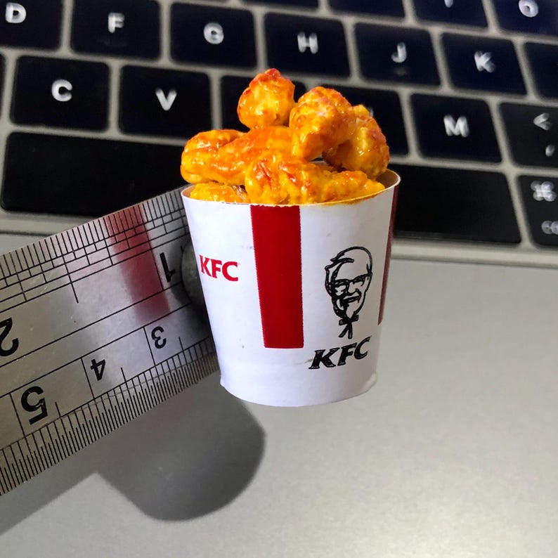 Miniature Dollhouse KFC Bucket Magnet - Etsy